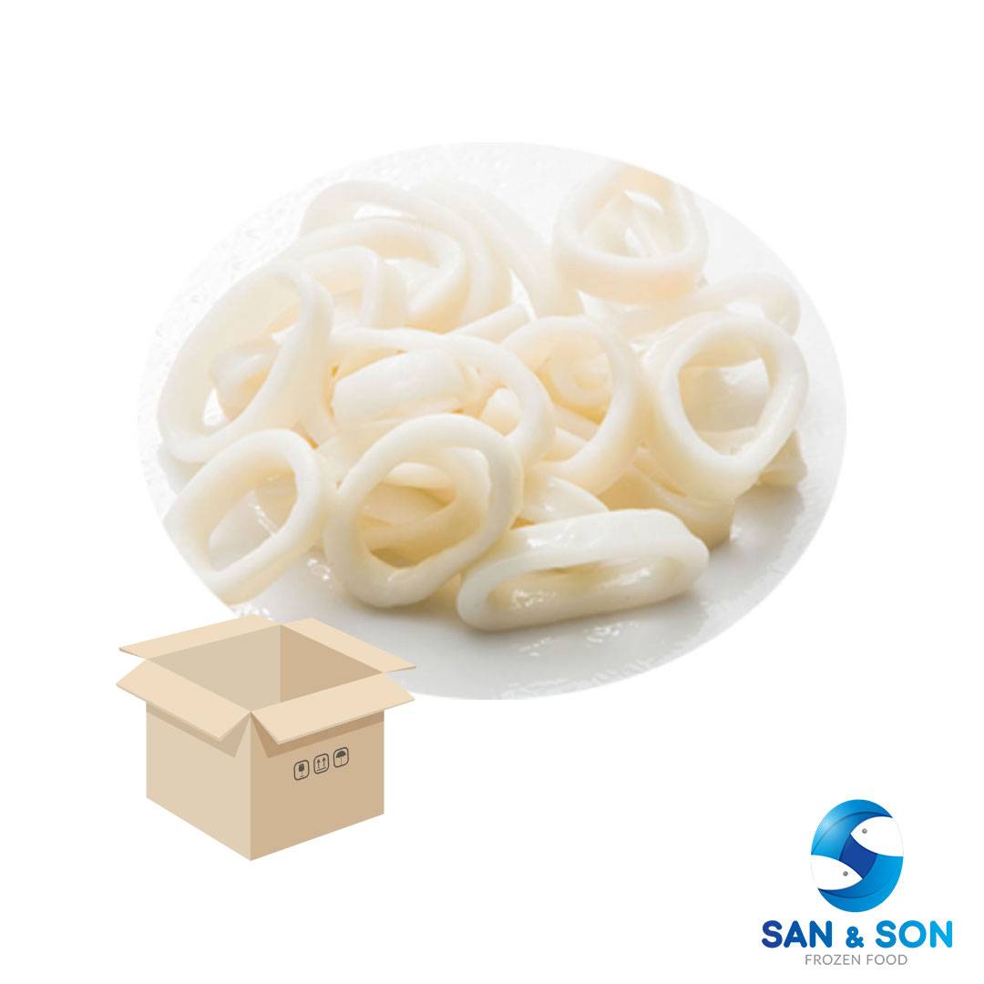 Frozen Squid Ring 10KG± 1 carton (10 ptks) - Sotong ring